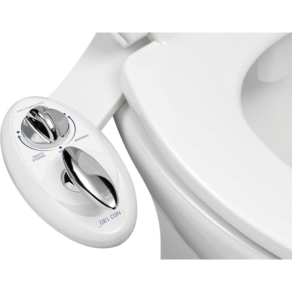 Dual Nozzle, Self-Cleaning, Non-Electric Bidet Attachment for Toilet ...