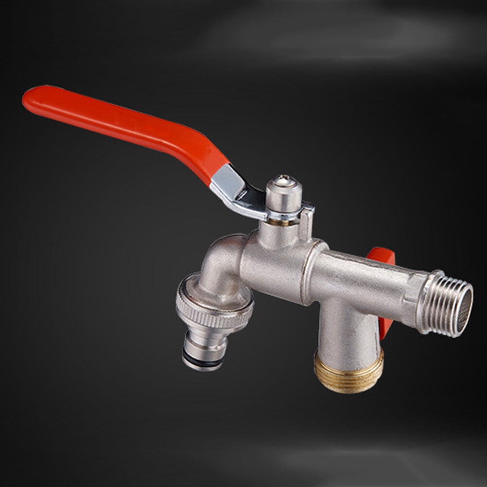 Dual Nozzle Water Tap Quick Opening Brass Water Nozzle Garden Dual ...