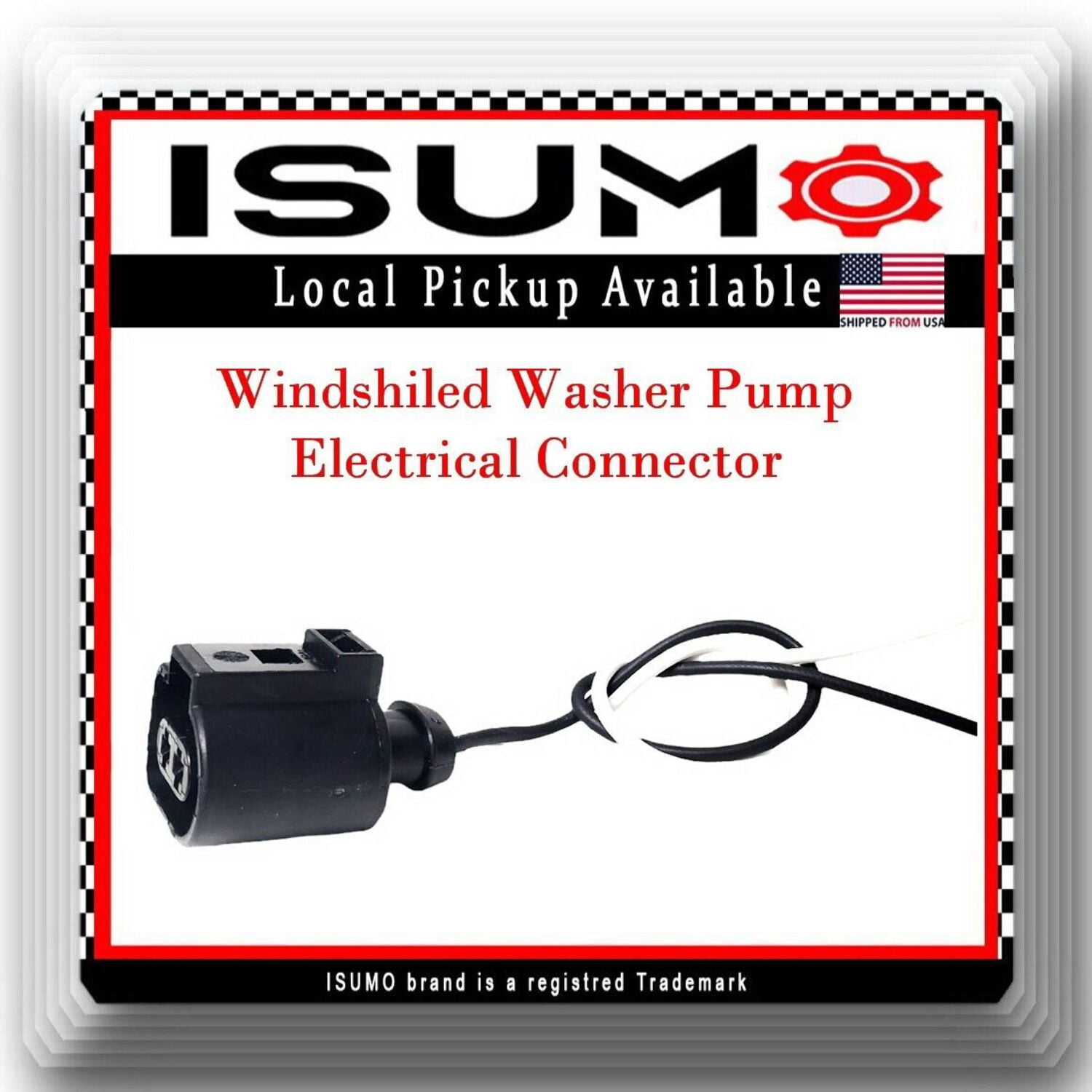 Dual Nozzle Windshield Washer Pump Connector Rear Window Fit Audi VW ...