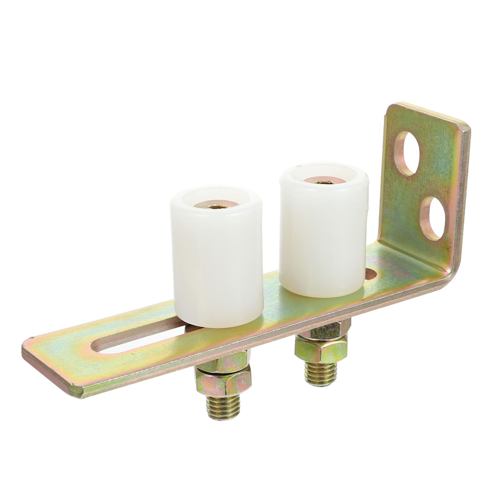 Dual Nylon Rollers Gate Assembly Slide Gate Guide Roller with L Post ...