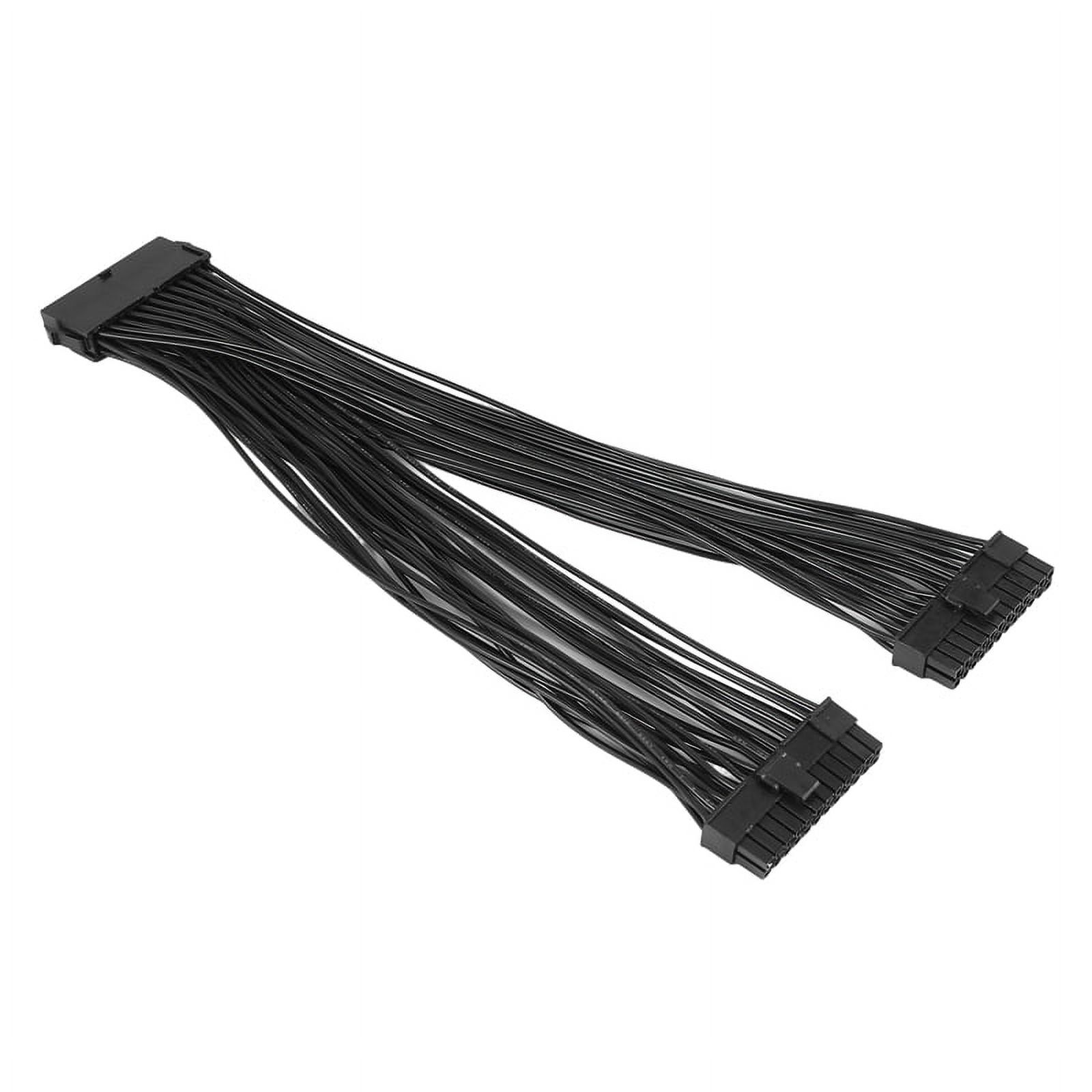 Dual PSU Power Supply 24-Pin ATX Motherboard Splitter Cable,24Pin(20+4 ...