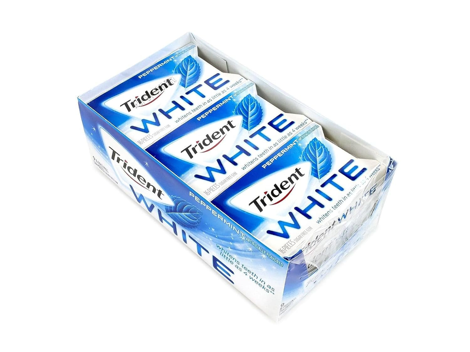 Dual Pack Gum, White Peppermint, 16 Pieces, 12 Count - Walmart.com