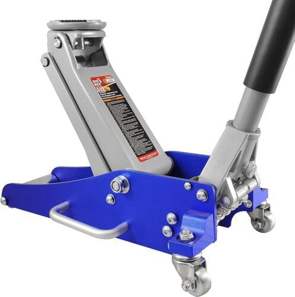 Dual Piston Aluminum and Steel Car Floor Jack 3,000 lbs Low Profile Big ...