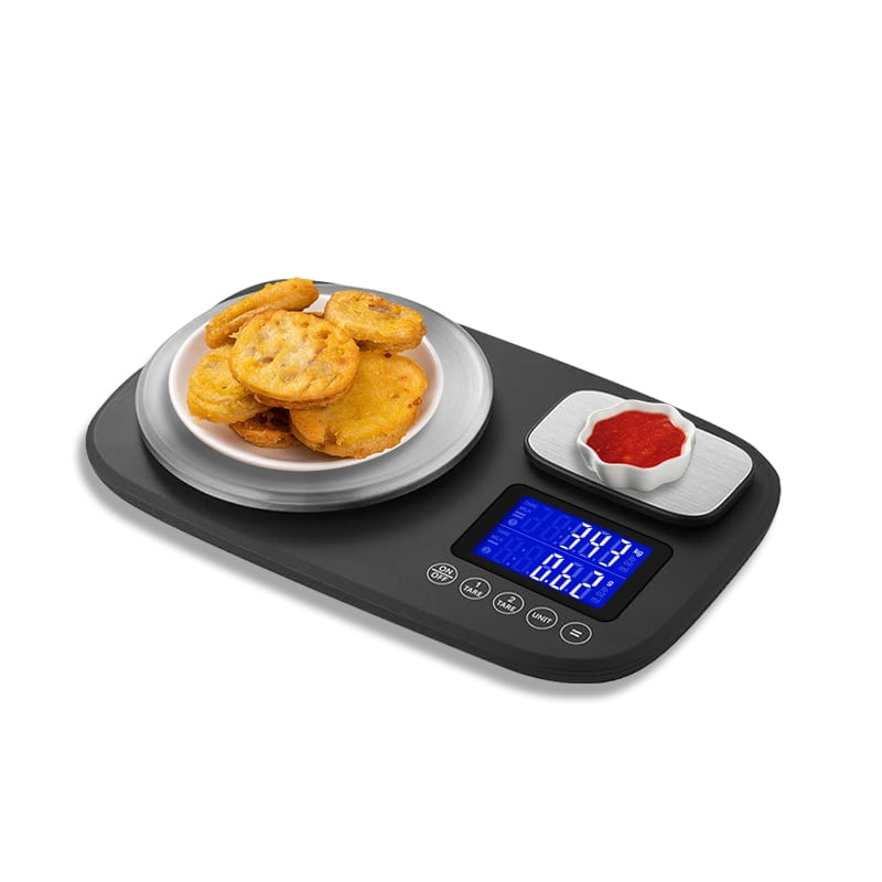 Dual Platform Food Scales for Kitchen,0.01g/1kg & 1g/10kg Digital Food ...