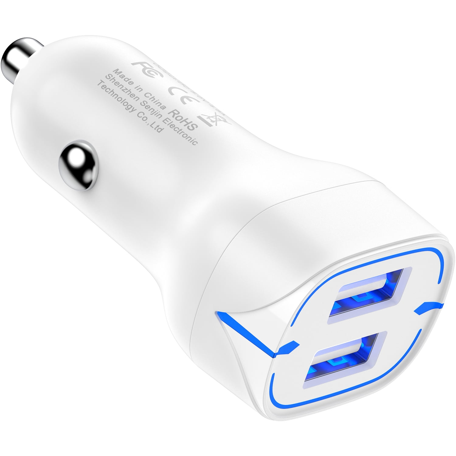 USB Car Charger Fast Charging, 4.8A Dual Port USB Car Charger Adapter ...