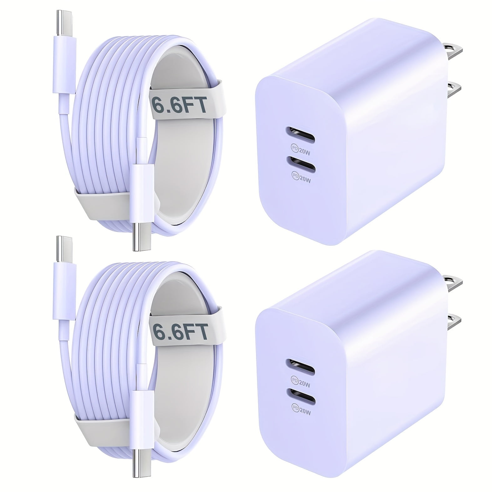 Dual Port Charger For iPhone 15/15 Pro Max, 40W Dual Port Type C Fast ...