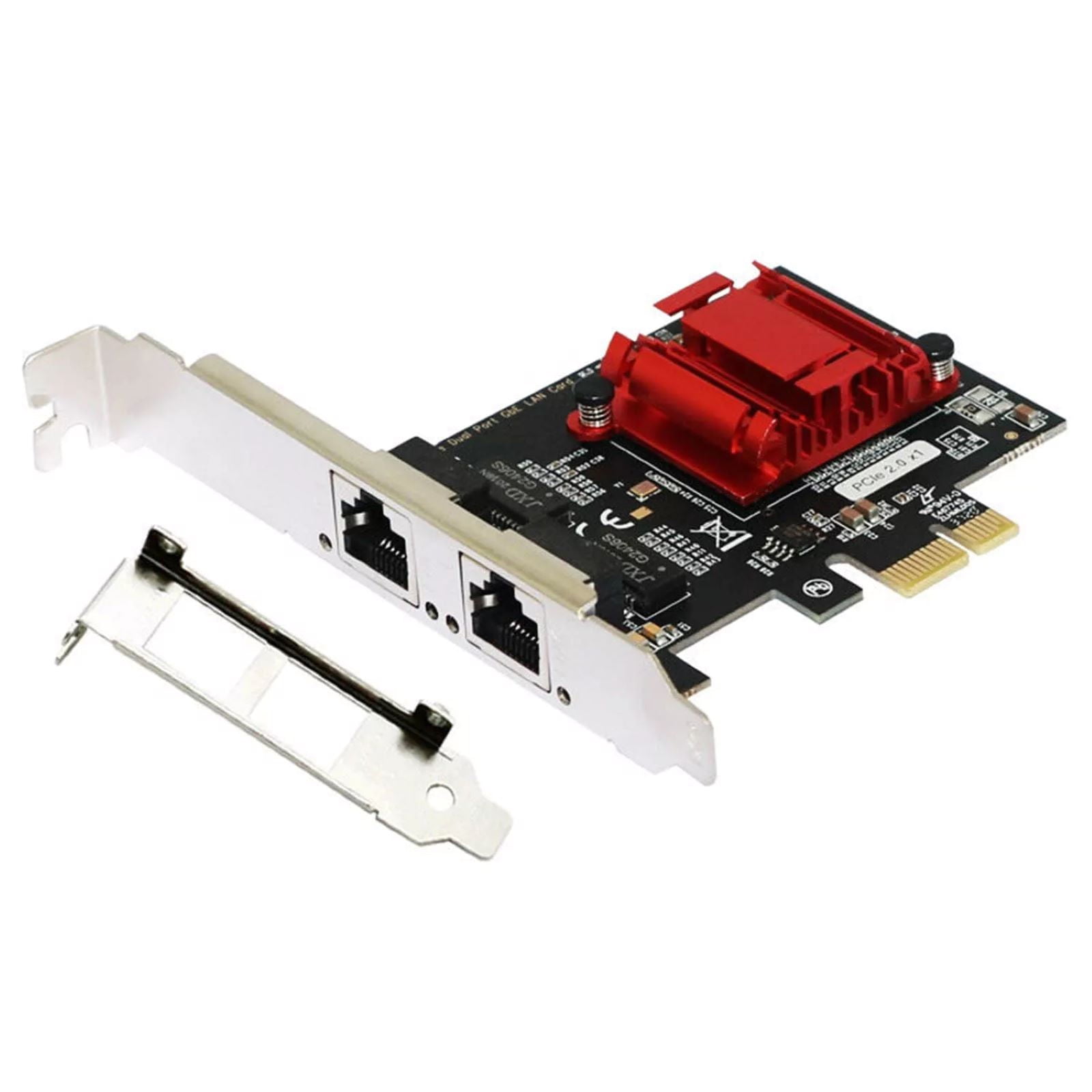 Dual-Port PCIe Gigabit Network Card 1000M PCI Express Ethernet Adapter ...