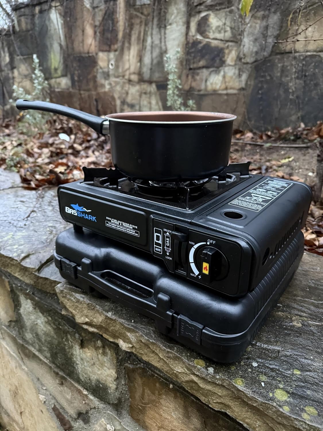 Dual Portable Stove 12,000 BTUs Camping Emergency Cooking Kit with ...