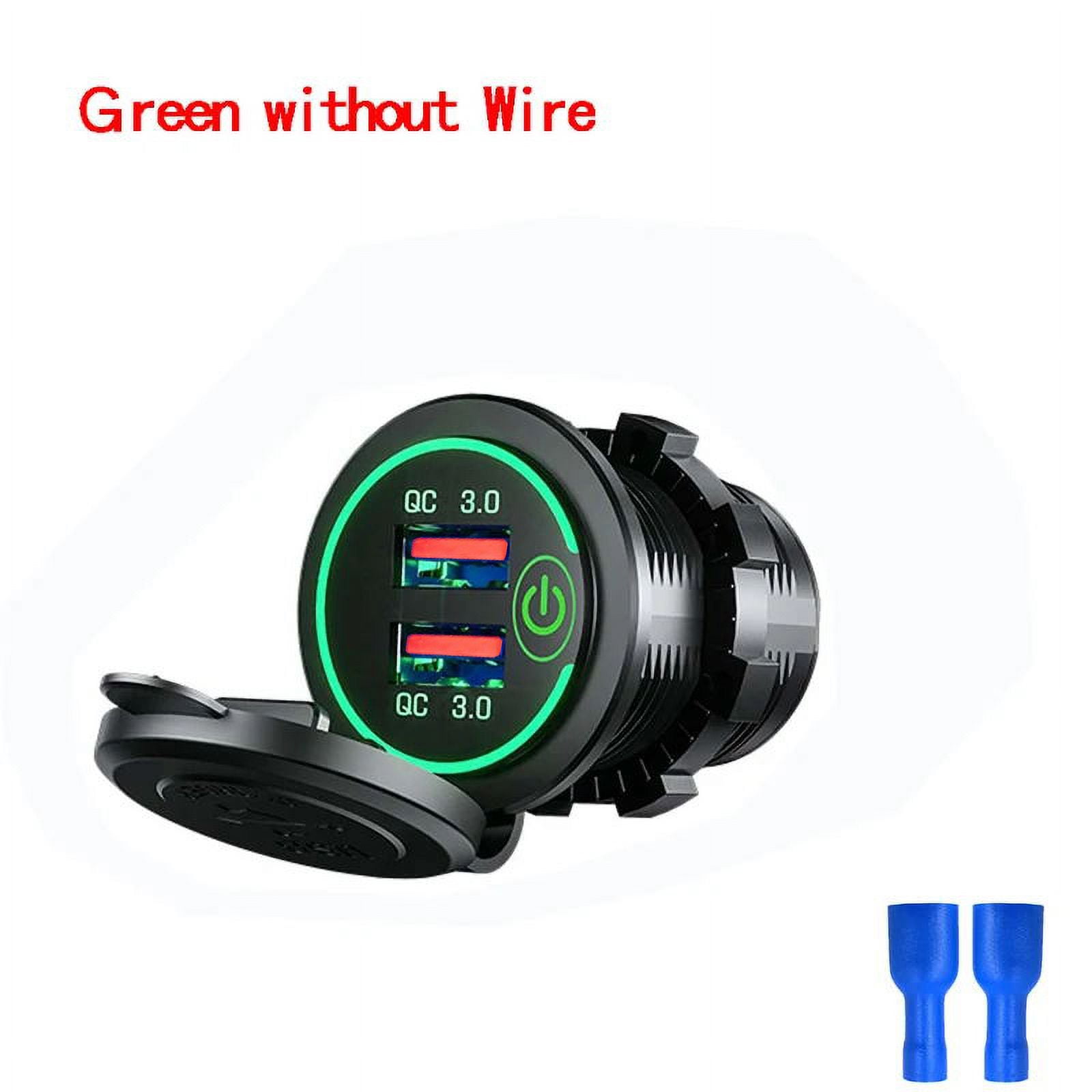 Dual Ports 12V/24V USB Charger Socket Waterproof Car Charger Mobile ...
