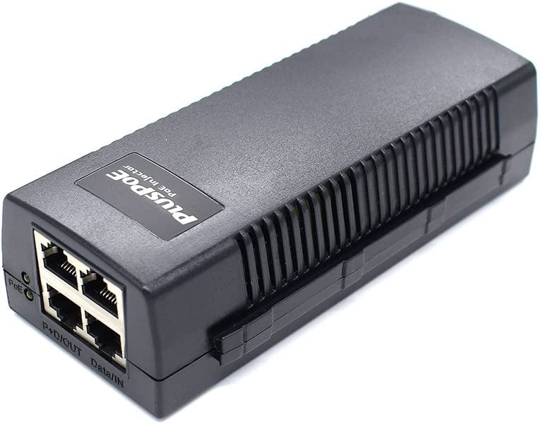Dual Ports Gigabit Power Over Ethernet Injector Adapter (35 Watts Max ...