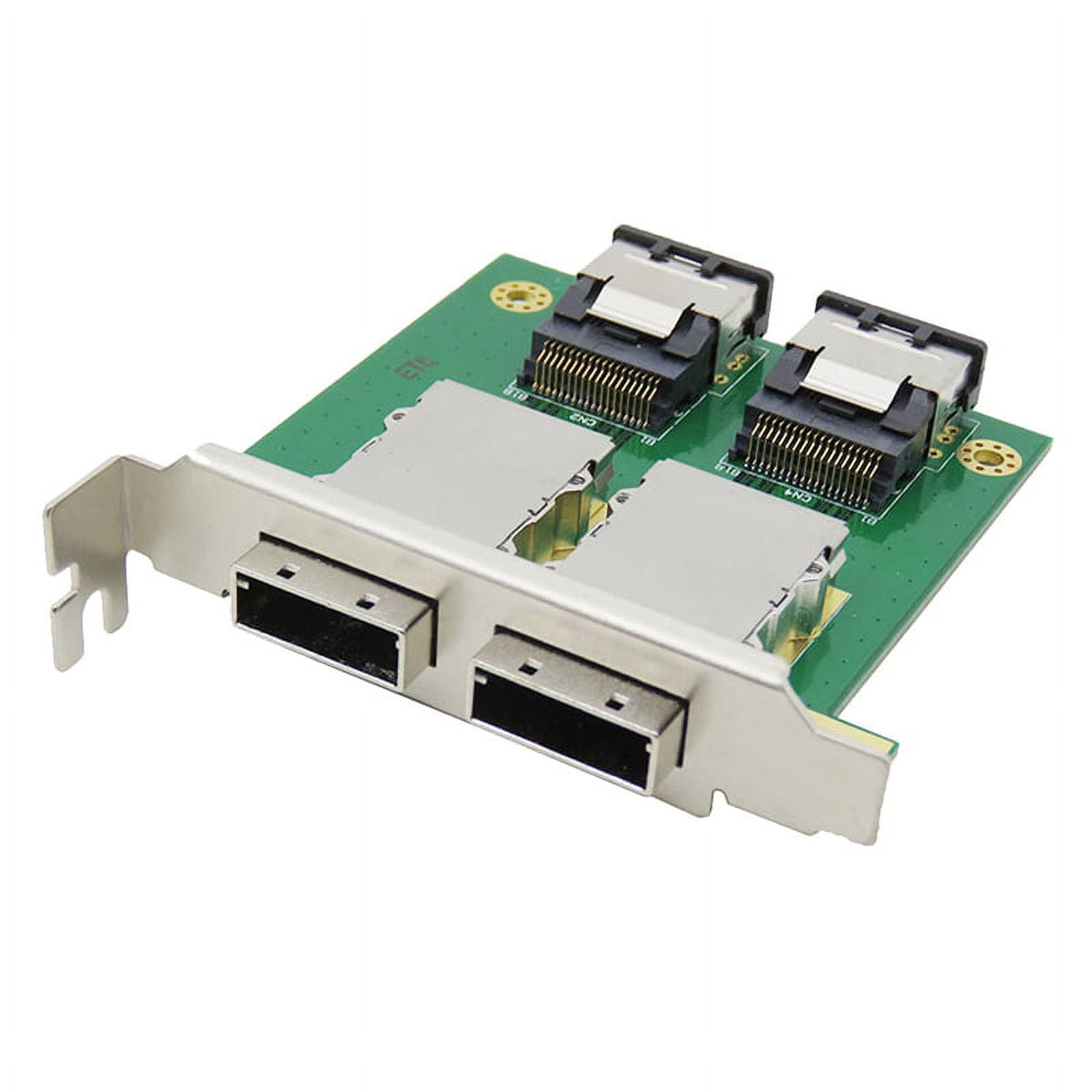 Dual Ports Mini SAS Internal SFF-8087 to External HD SFF-8088 Sas26P PCI SAS Adapter Card ...