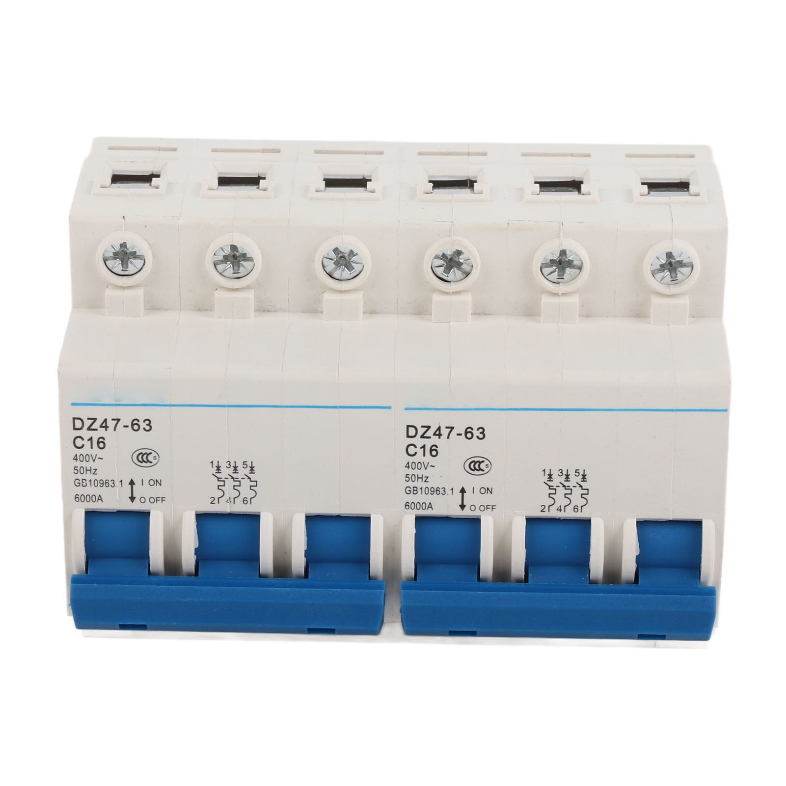 Dual Power Circuit Breaker DIN Rail Micro Interlock 3P+3P 6000A Manual ...