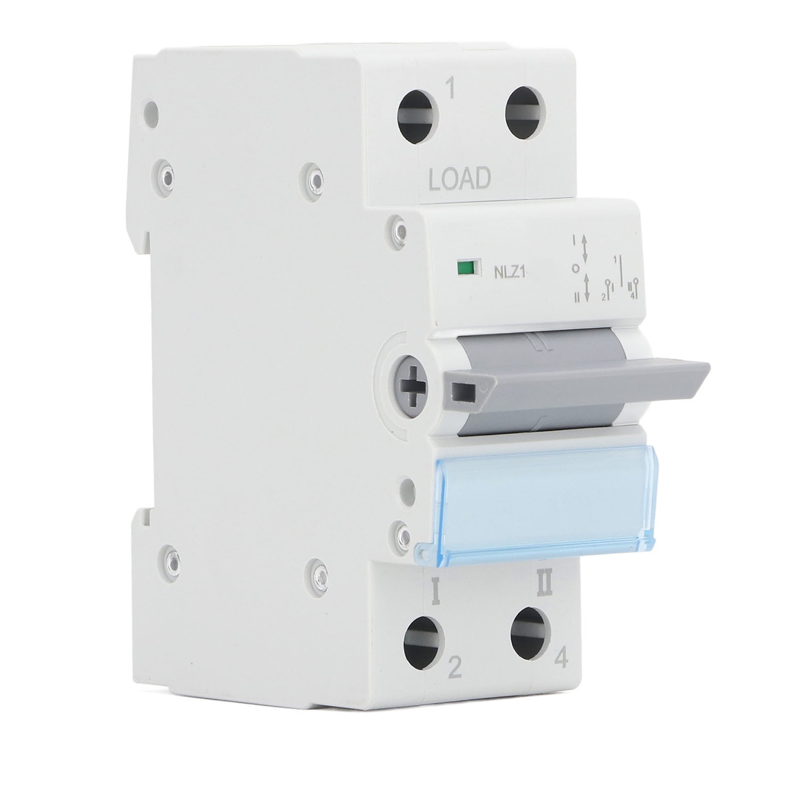 Dual Power Manual Transfer Switch DIN Rail Mounting Single Side ...