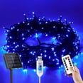 Dual Power Solar Lights-32M 300LED Solar And USB String Lights With ...