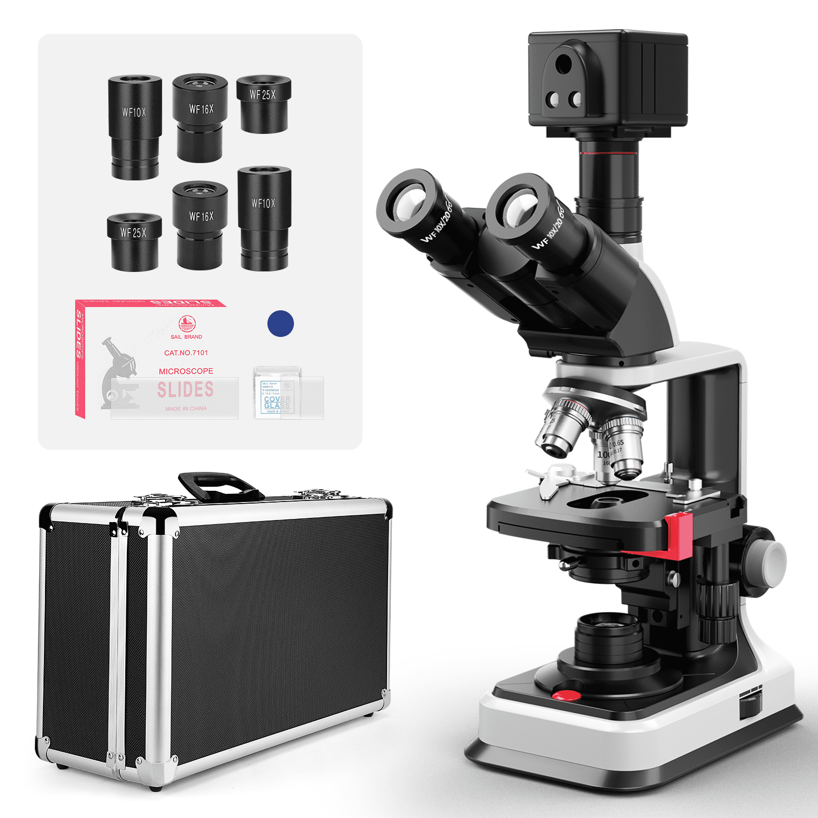 [Dual Power Supply] Vabiooth Lab Compound 5MP Camera Trinocular ...