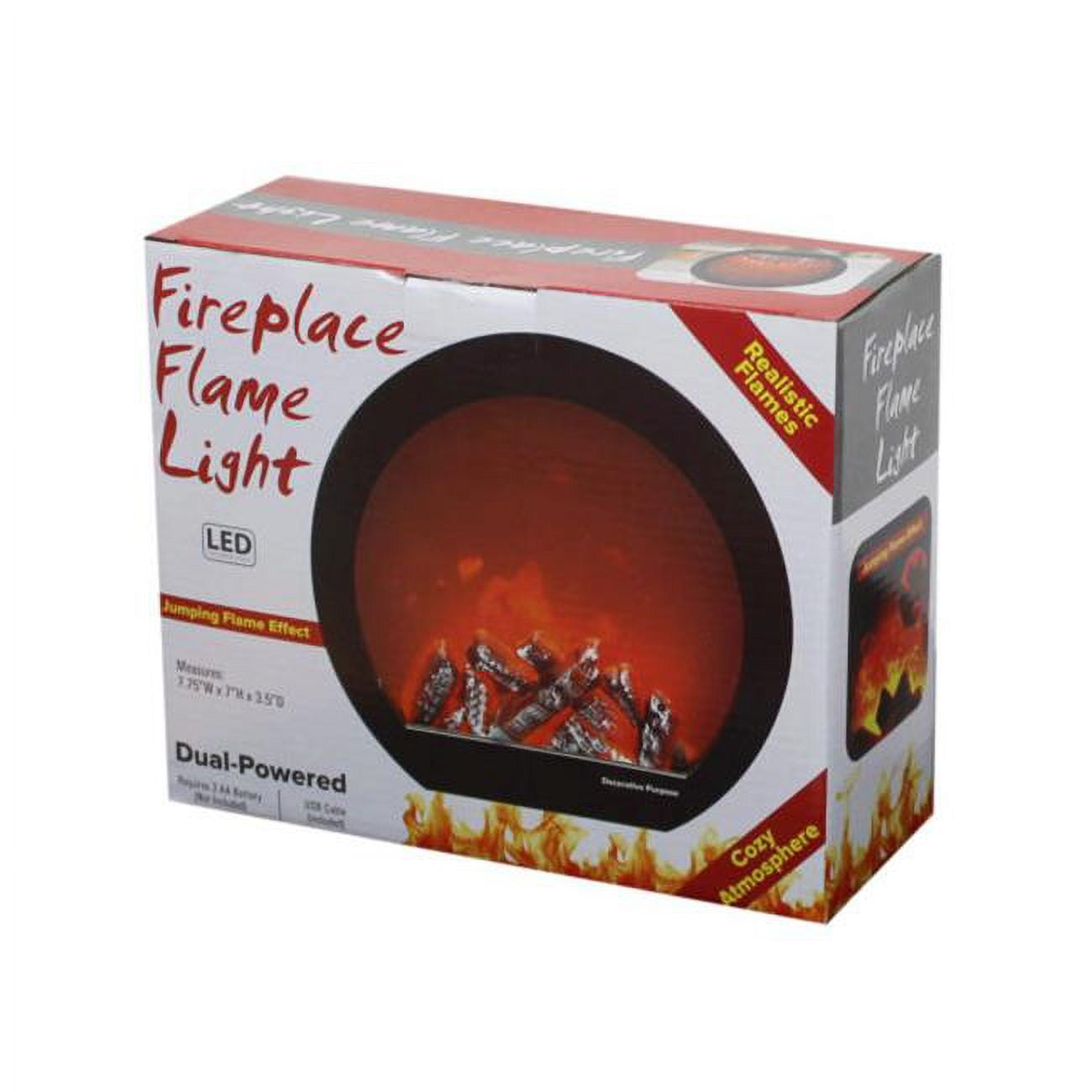 Dual-Powered Tabletop LED Fireplace Flame Light, Pack of 6 - Walmart.com