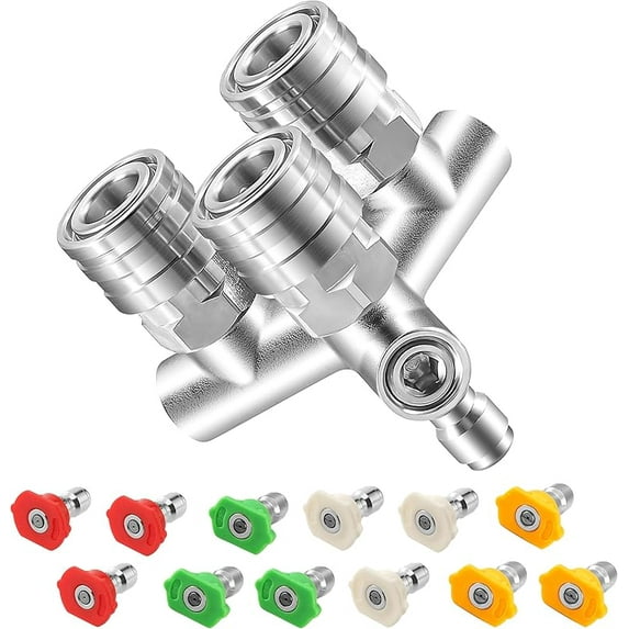 Dual Pressure Washer Tips, 2-in-1 Pressure Washer Nozzle Tips, Pressure ...