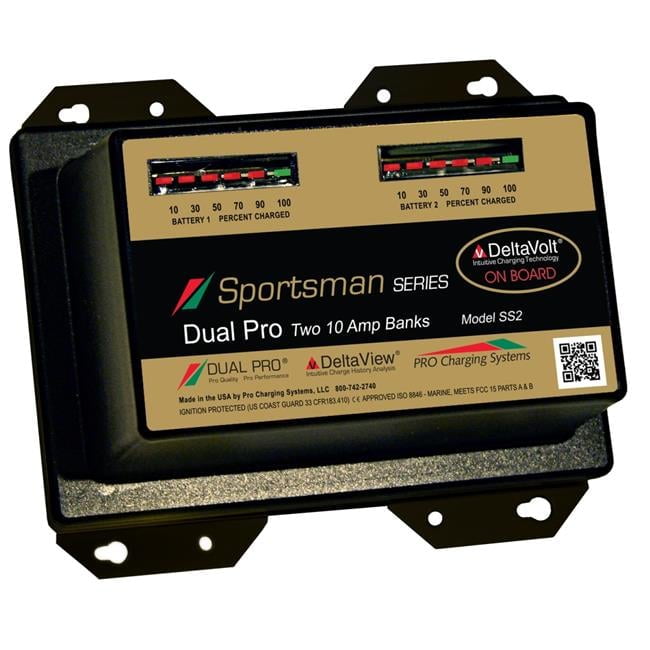 Dual Pro 10A Sportsman Series SS2 Bank Charger - Walmart.com