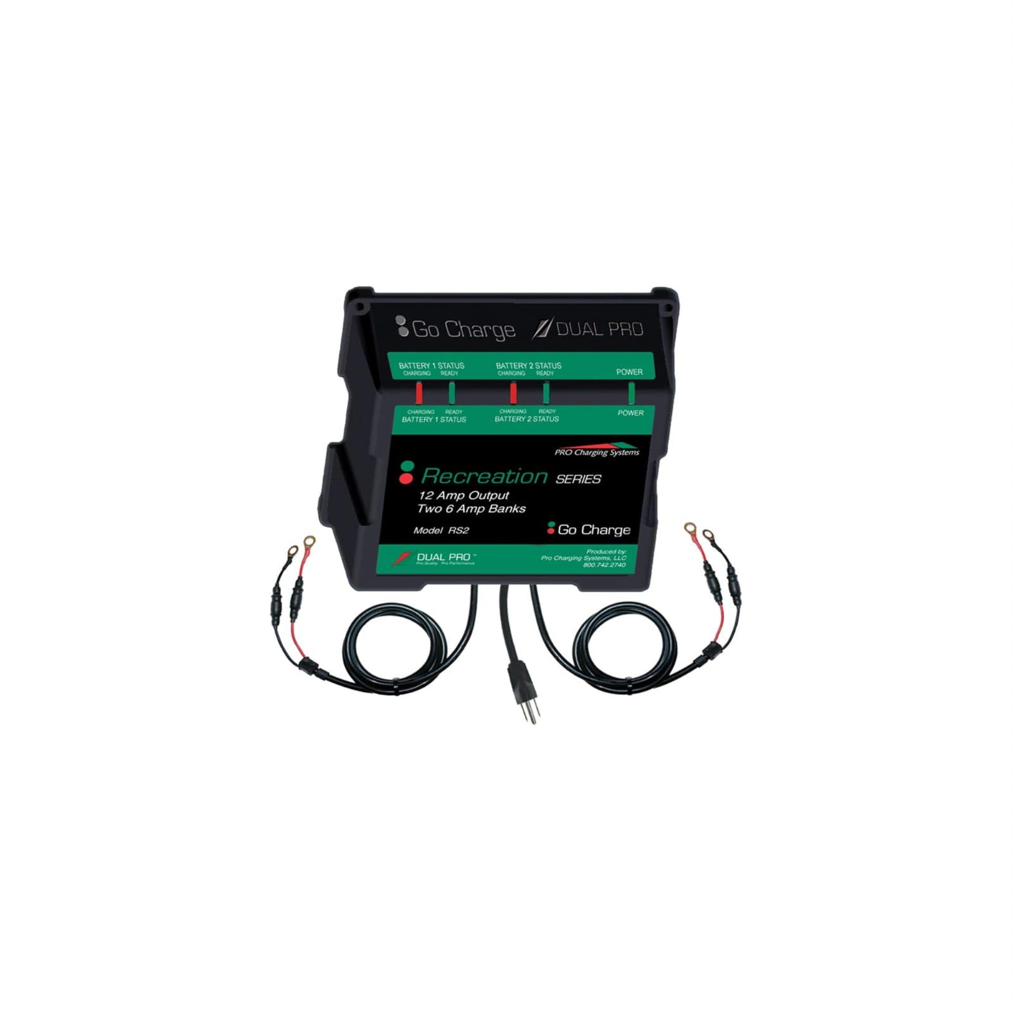 RealPRO Series 12A Battery Charger - 2-6A-Banks, 12V/24V - Maintenance ...