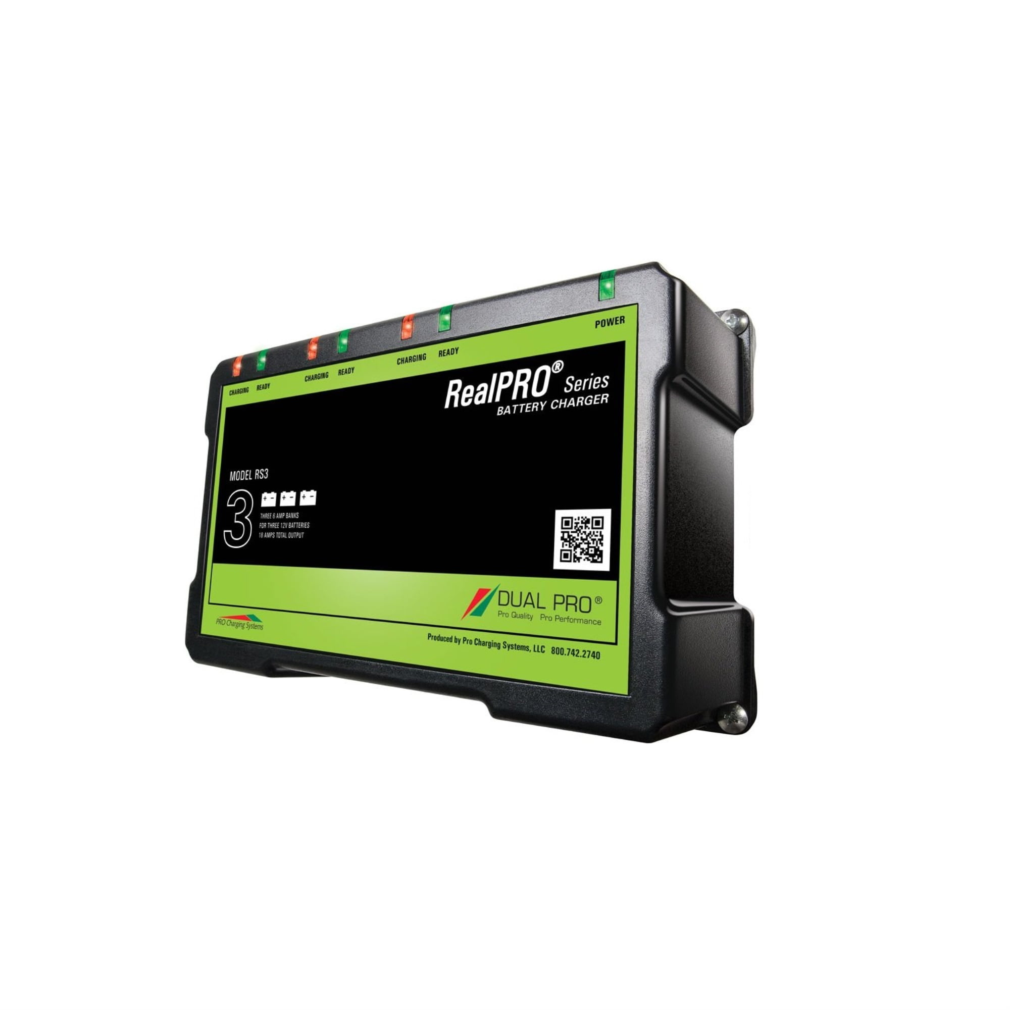 Dual Pro Battery Charging Recreatn Series Triple Output Charger 3-6AMP ...