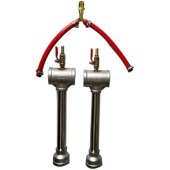 Dual Propane Forge Burner Stainless Steel, High Pressure Replacement ...