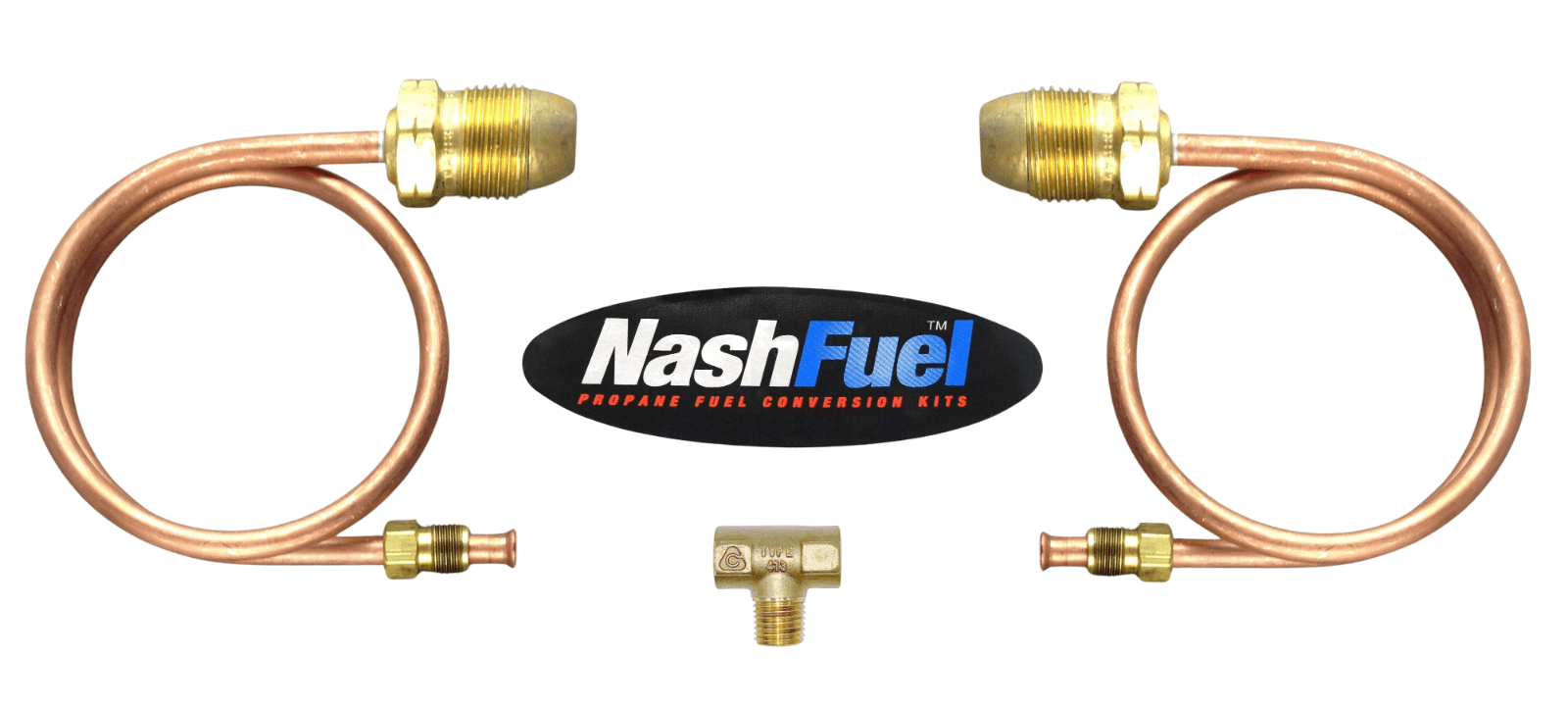 Dual Propane Tank Connection Copper Pigtail POL Twin Tee Link Back ...