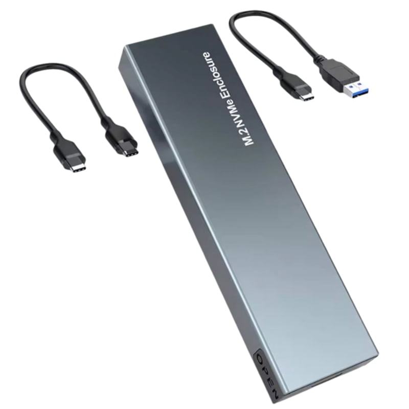 Dual Protocol M.2 NVMe SSD Hard Drive Case 10Gbps USB3.1 Gen2 NVMe ...