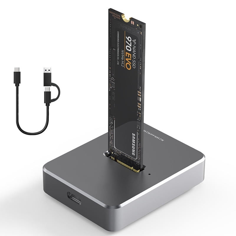 Dual Protocol SSD Enclosure m.2 SSD Case USB 3.1 NVME+NGFF SSD ...