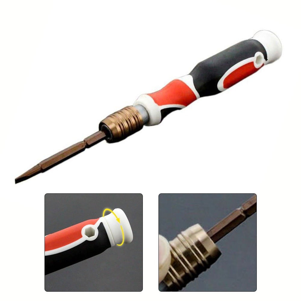 Dual Purpose Screwdriver Adjustable Alloy Steel Anti-Skid Handle ...