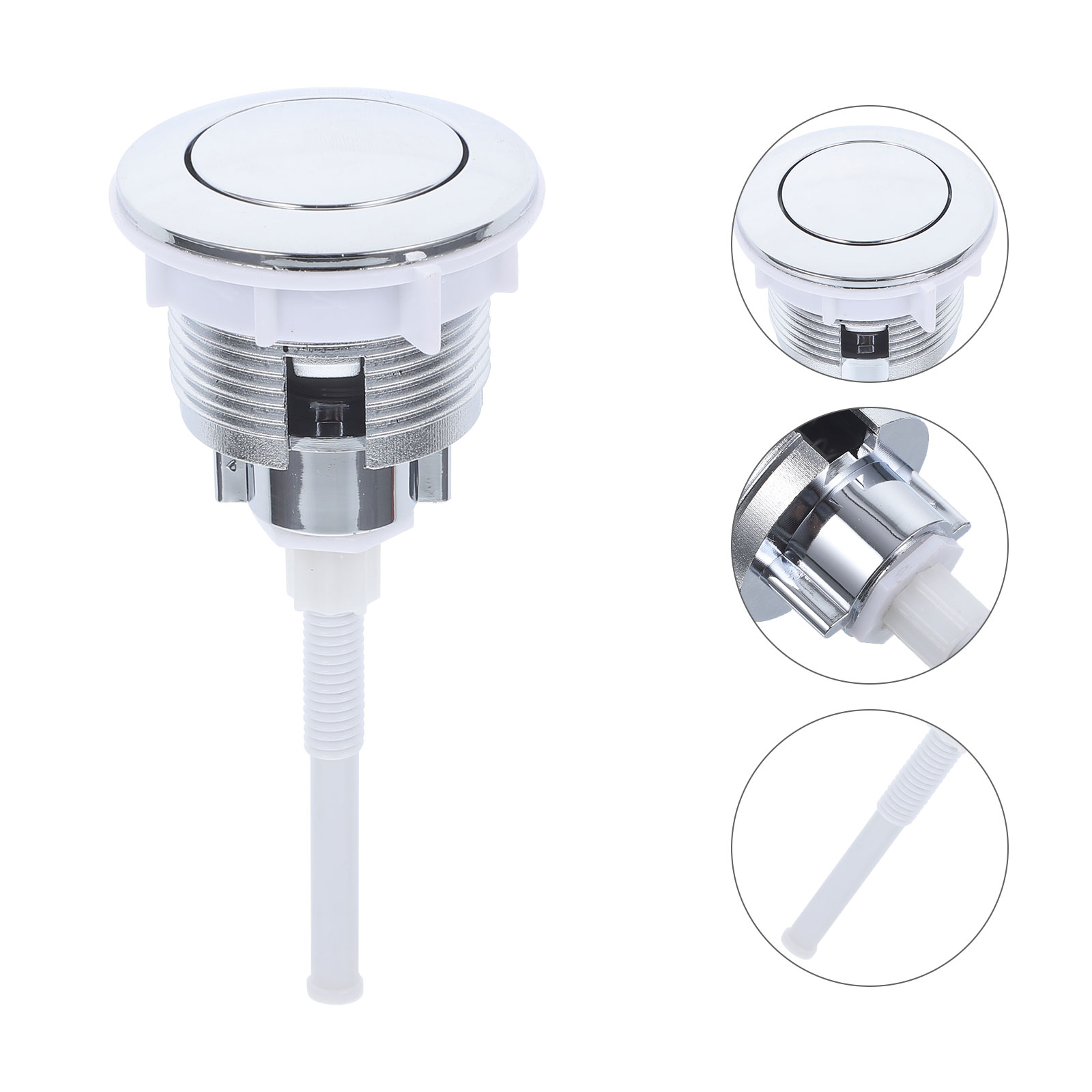 OUNONA White Toilet Water Tank Button for Home with Fine Polishing ABS ...