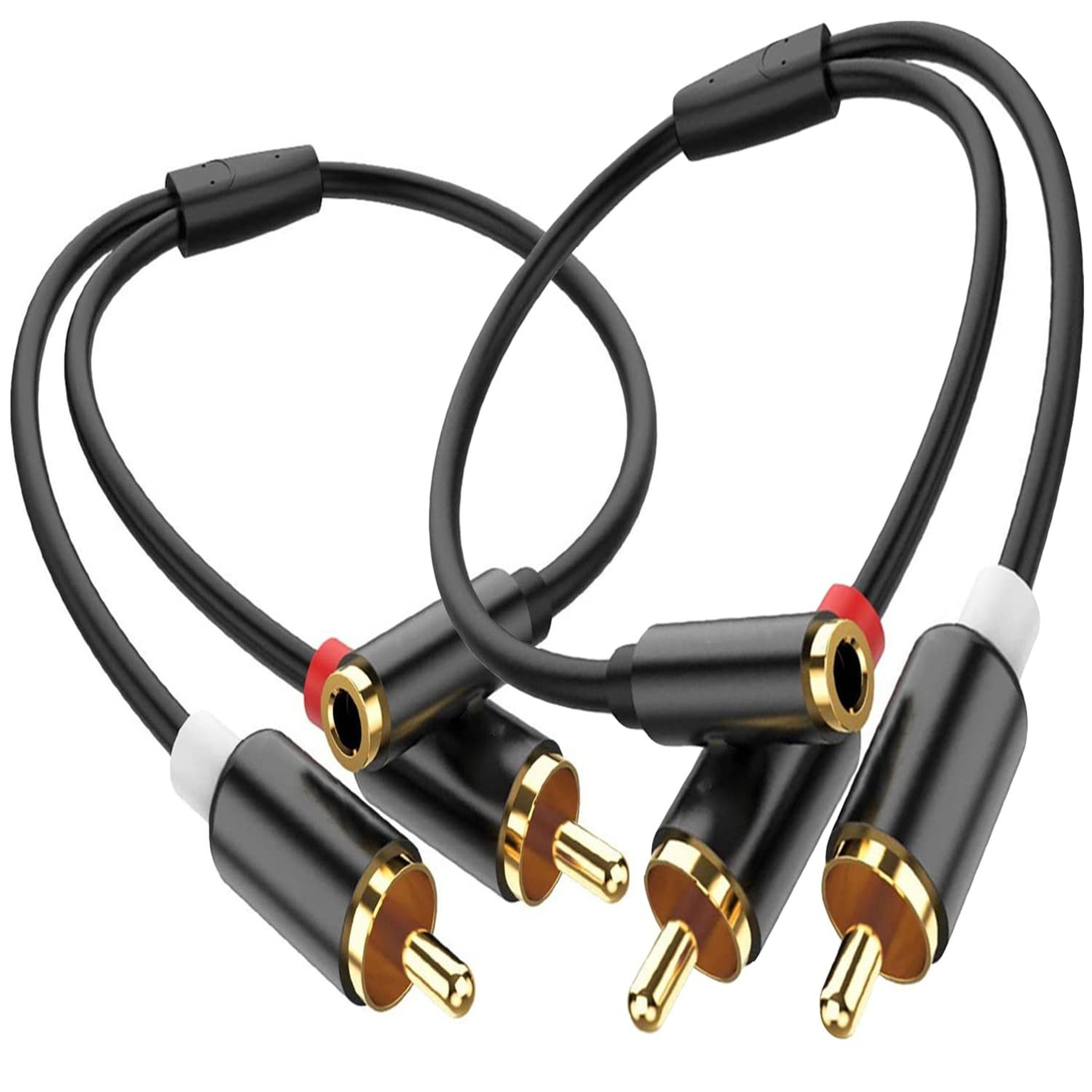 Dual RCA Audio Adapter Cable Set for TV and Home Theater Systems ...
