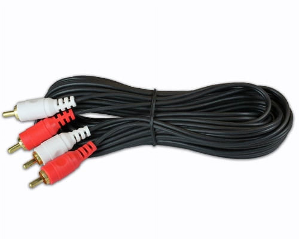 Dual RCA Cable 25' Left and Right Audio - Walmart.com