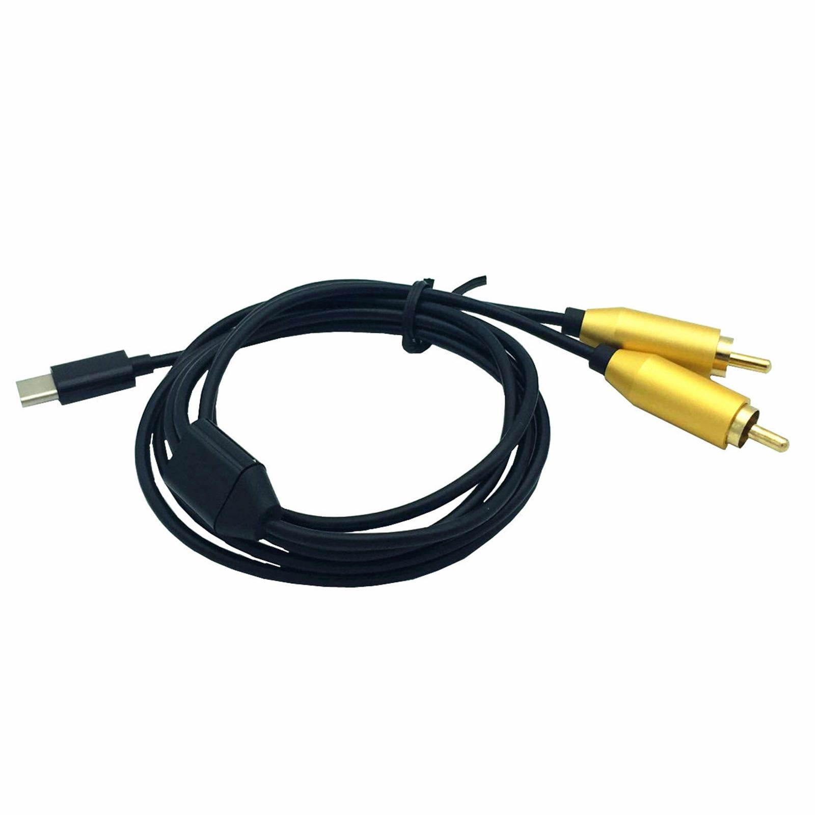 Dual RCA Male to Type-C USB C Signal Video AV Audio B1X0 Connec Cable ...