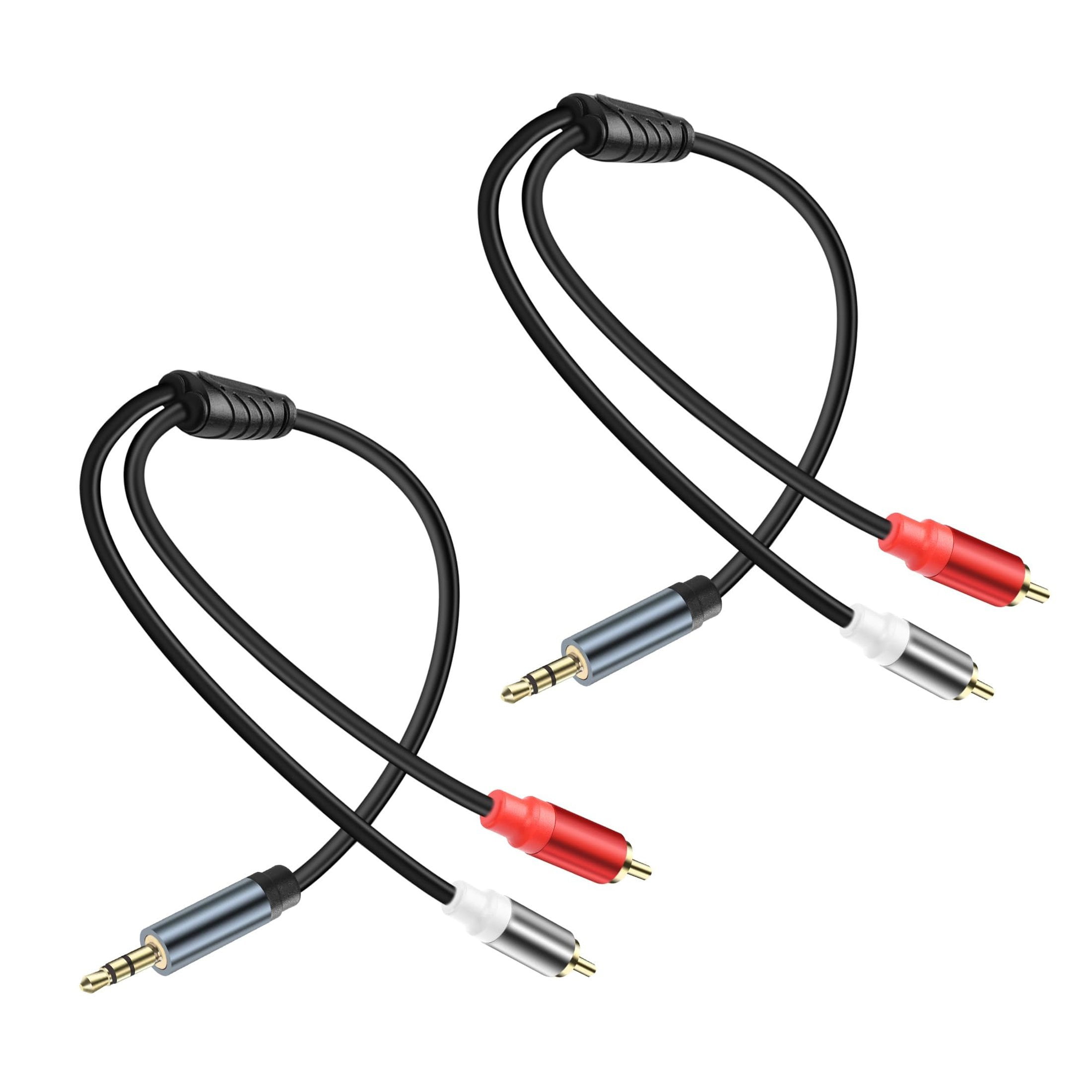Dual RCA Y Splitter Audio Cable 3.5mm Male to 2 RCA Male 0.98FT ...