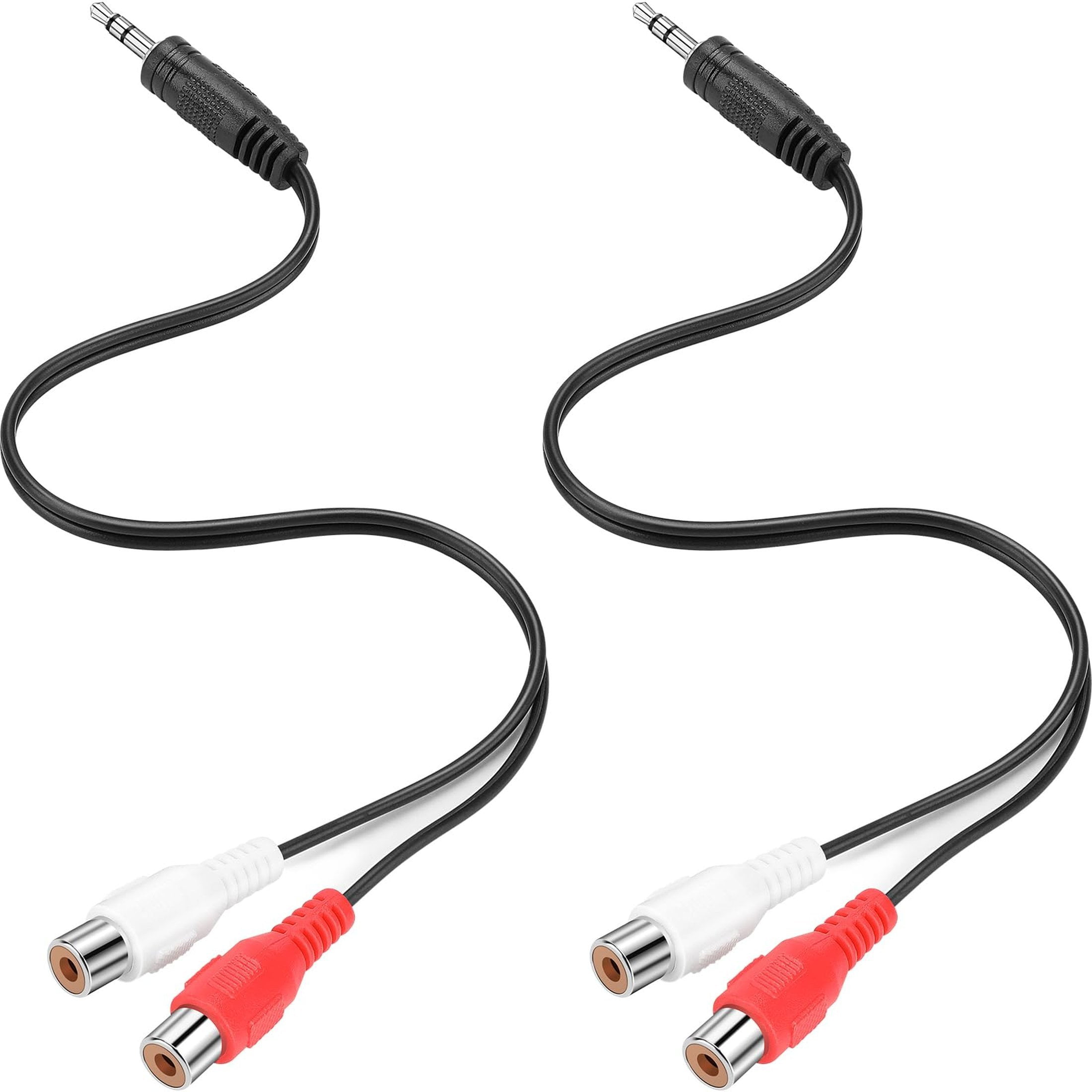 Dual RCA to 3.5mm Stereo Audio Y Cable Adapter for Versatile Sound ...