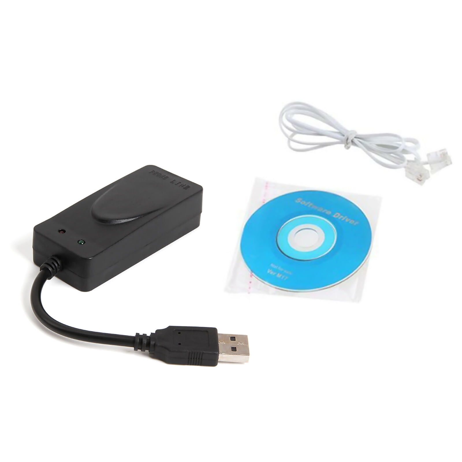 Dual RJ11 Ports USB 56K Fax Data Modem Windows Compatible Lightning ...