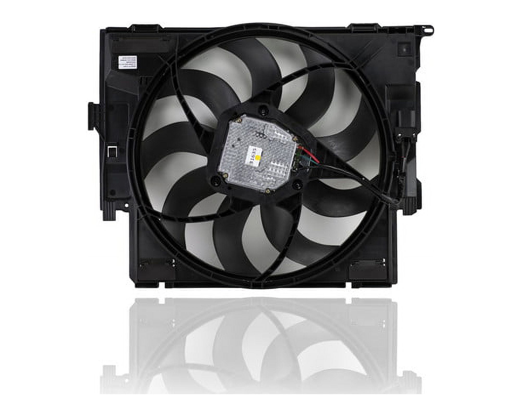 Dual Radiator and Condenser Fan Assembly Compatible/Replacement for '12-18 BMW 320i, 15-15 2 ...