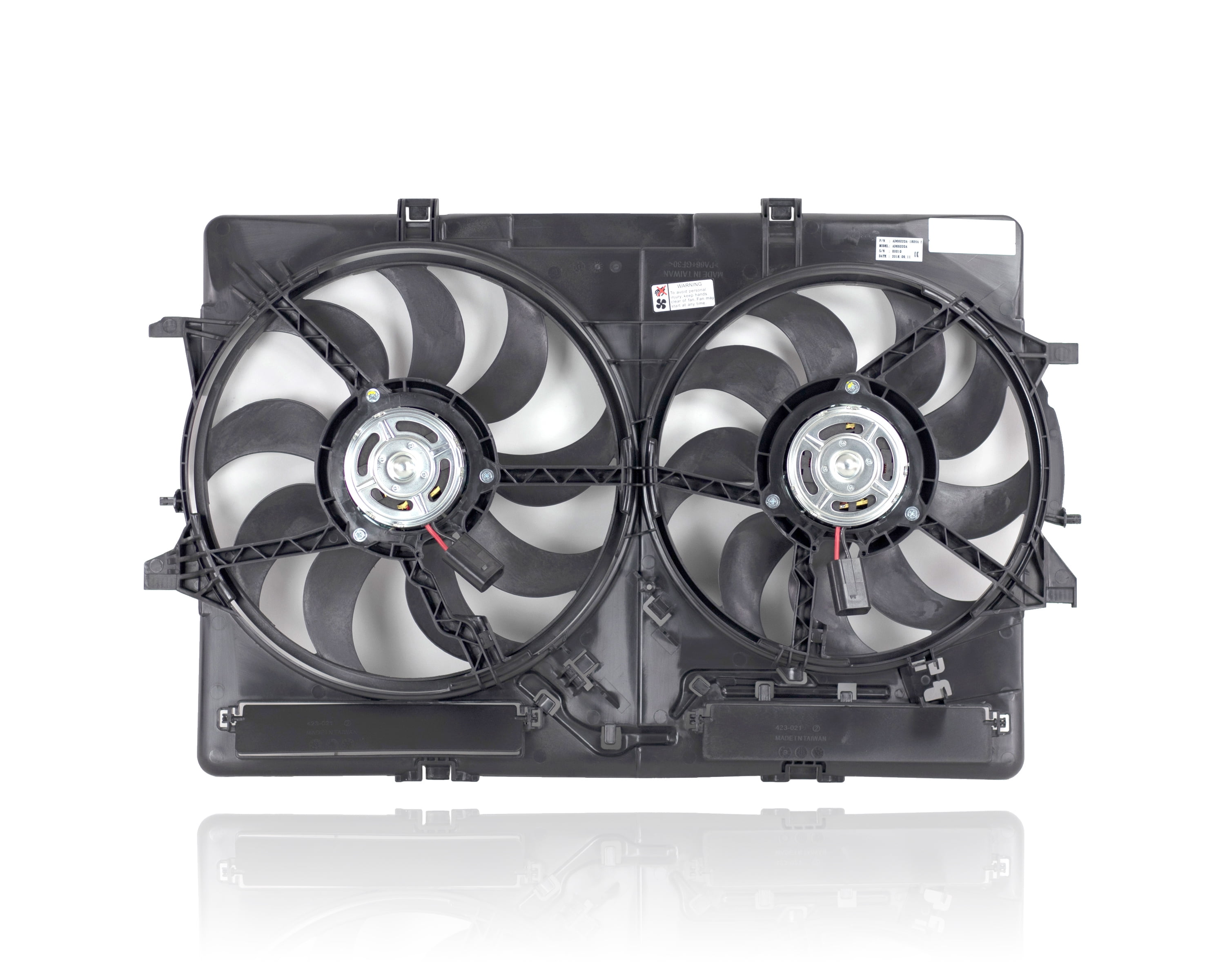 Audi A3 Dual Radiator And Condenser Fan Assembly