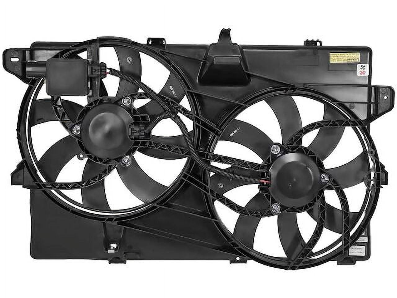 Dual Radiator Fan Assembly - Compatible with 2007 - 2014 Ford Edge 3.5L ...