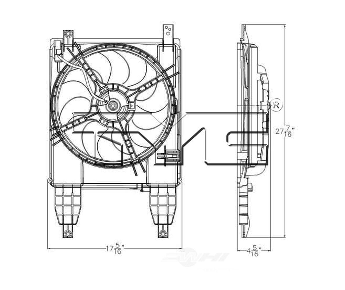 Dual Radiator and Condenser Fan Assembly Fits 2009 Chevrolet Aveo ...