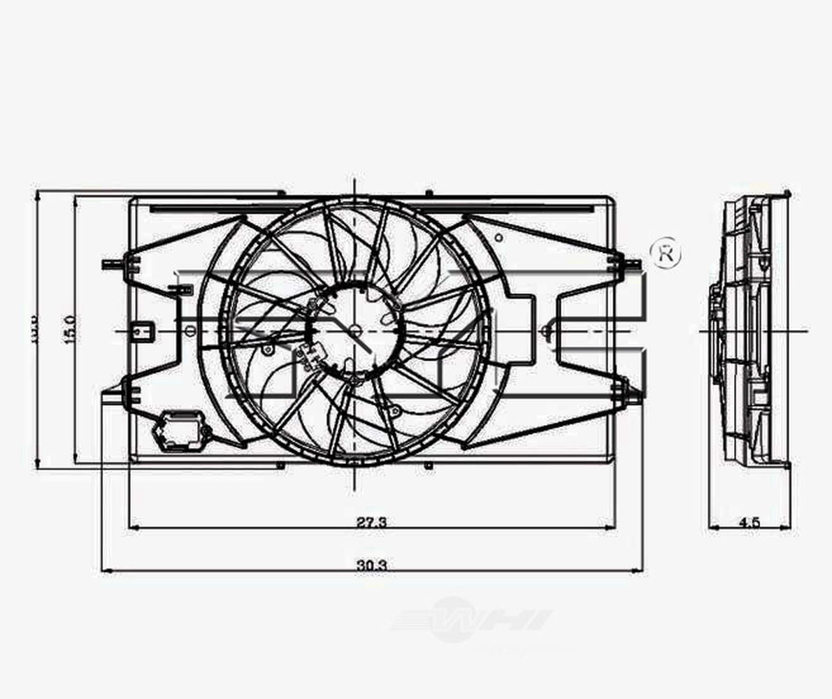 Dual Radiator and Condenser Fan Assembly Fits select: 2005-2010 ...