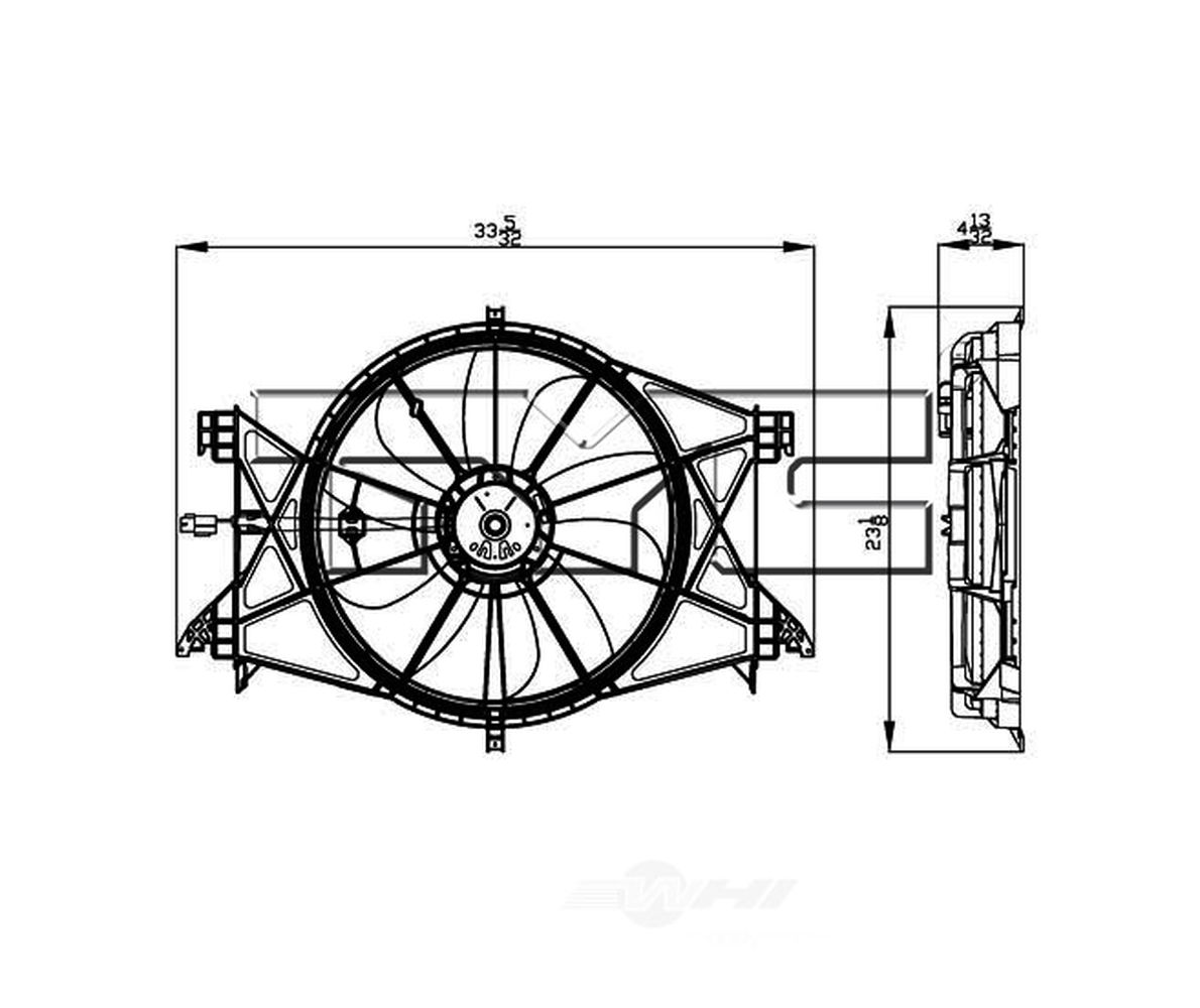 Dual Radiator and Condenser Fan Assembly Fits select: 2013-2019 RAM ...