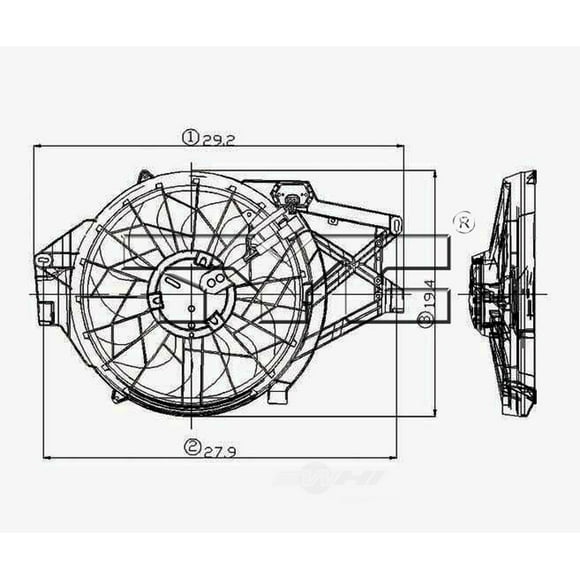 Ford F350 Dual Radiator And Condenser Fan Assembly