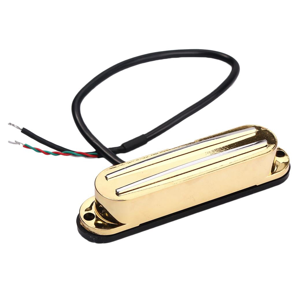 Dual Rails Single Pickup for ST Electric Guitars Four-core Wire Gold ...