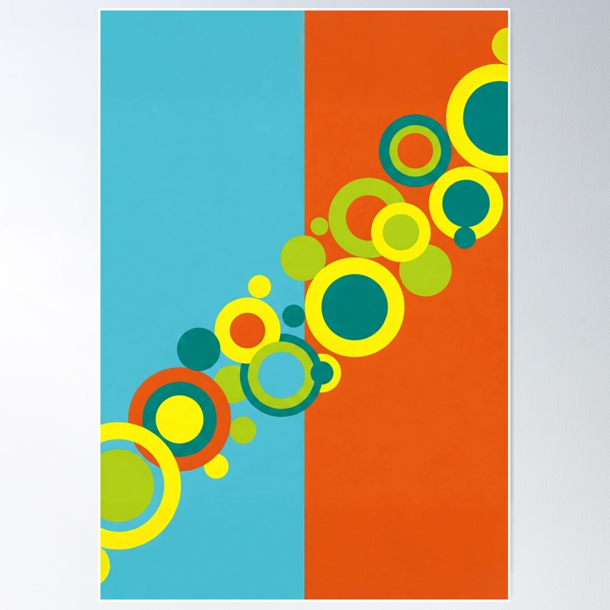 Dual Resonance Poster Wall Art, Modern Wall Decor For Living Room ...