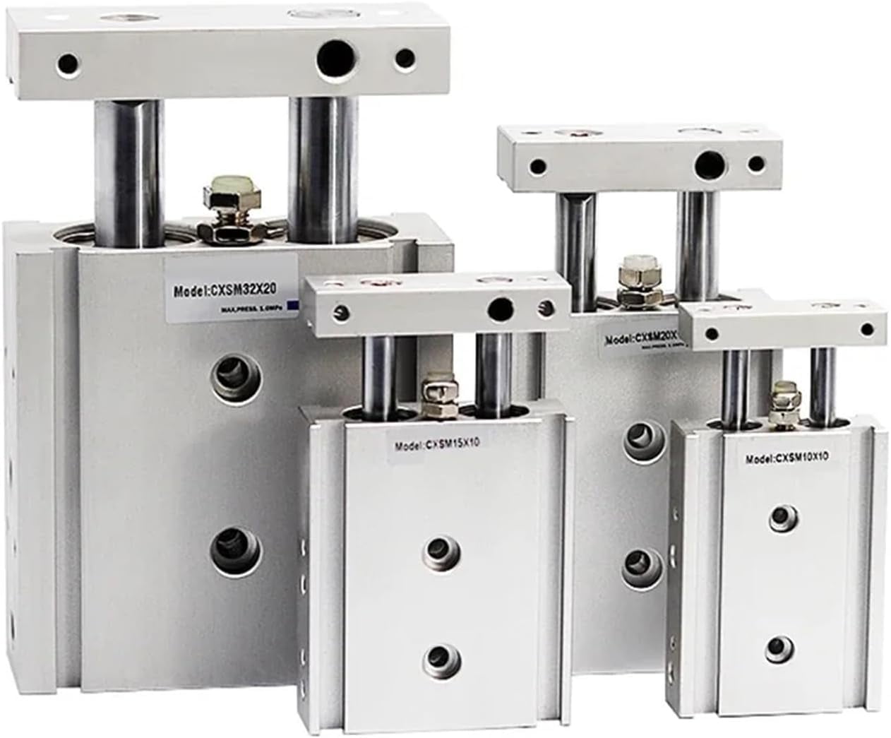 Dual Rod Cylinder Pneumatic Cylinder CXSM10 CXSM15 CXSM20 CXSM25 CXSM32 Double Axis Dual Rod ...