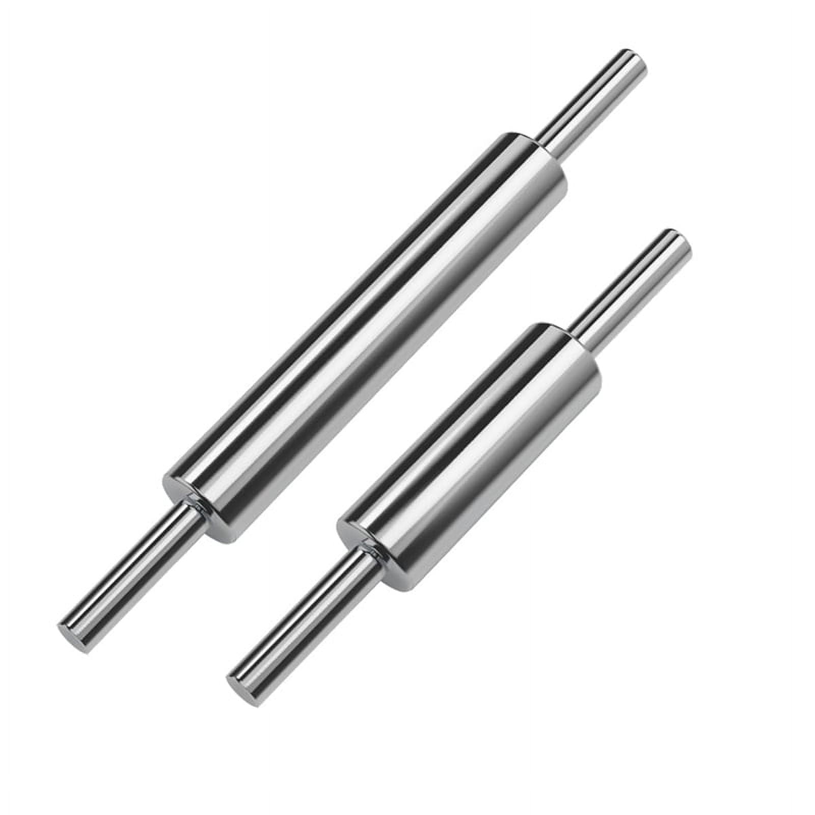 Dual Rolling Pin (17 Inches+12 Inches) -304 Stainless Steel Mini Roll ...