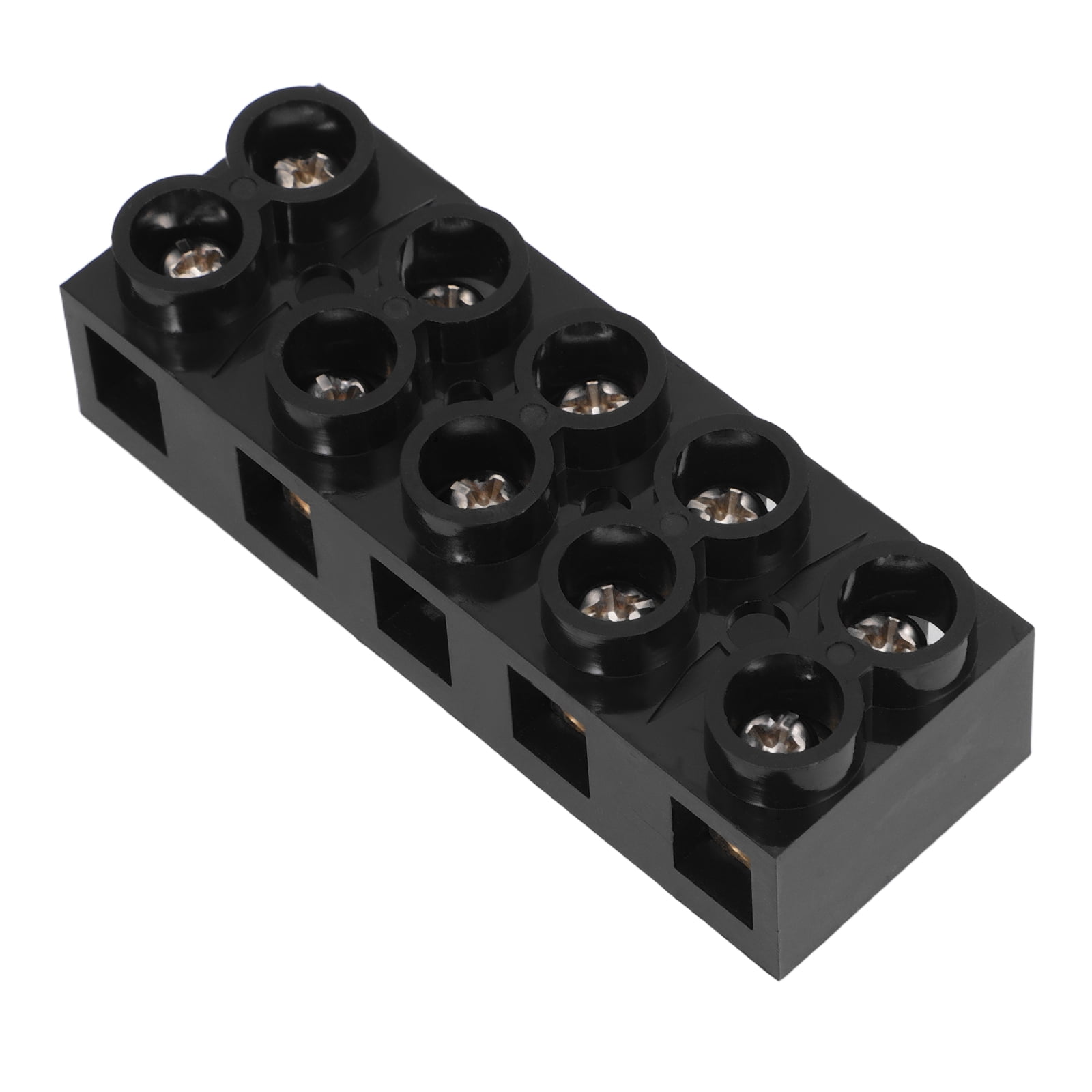 Dual Row Terminal Block With 5 Screw Positions 500v 60a Electric ...