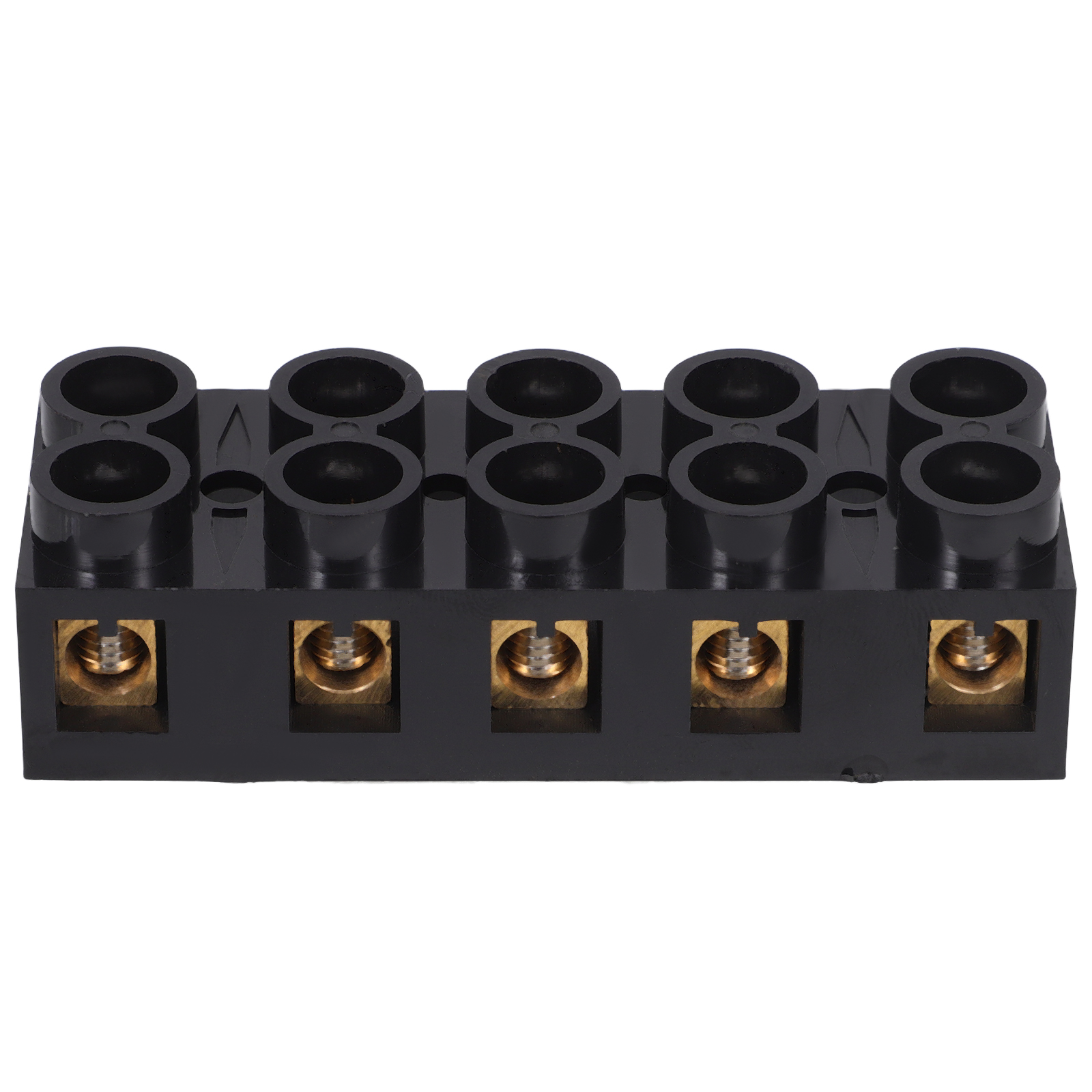 Dual Row Terminal Block With 5 Screw Positions 500v 60a Terminal ...