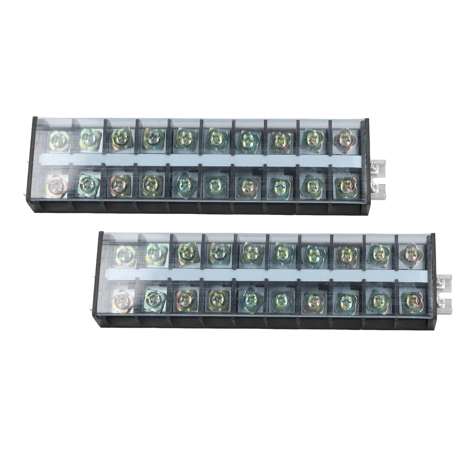 Dual Row Wire Terminal Block, 660V 100A, Screw Barrier Strip for Power ...